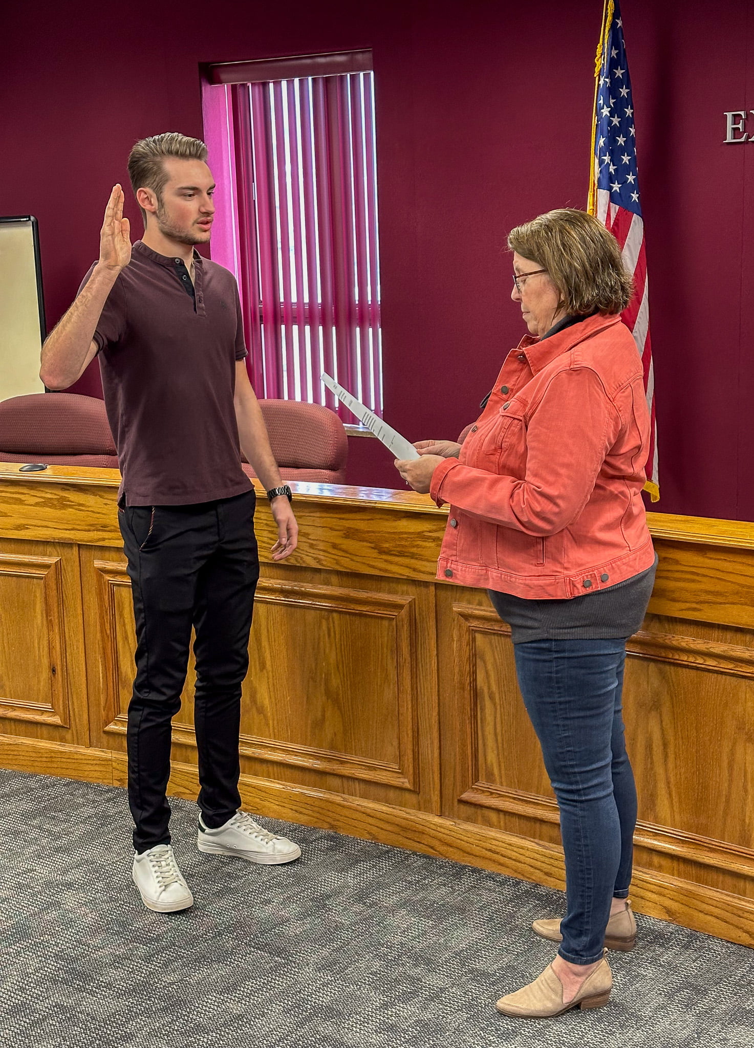 Deven Bierle Sworn In as Newest Member of Excelsior Springs Police ...