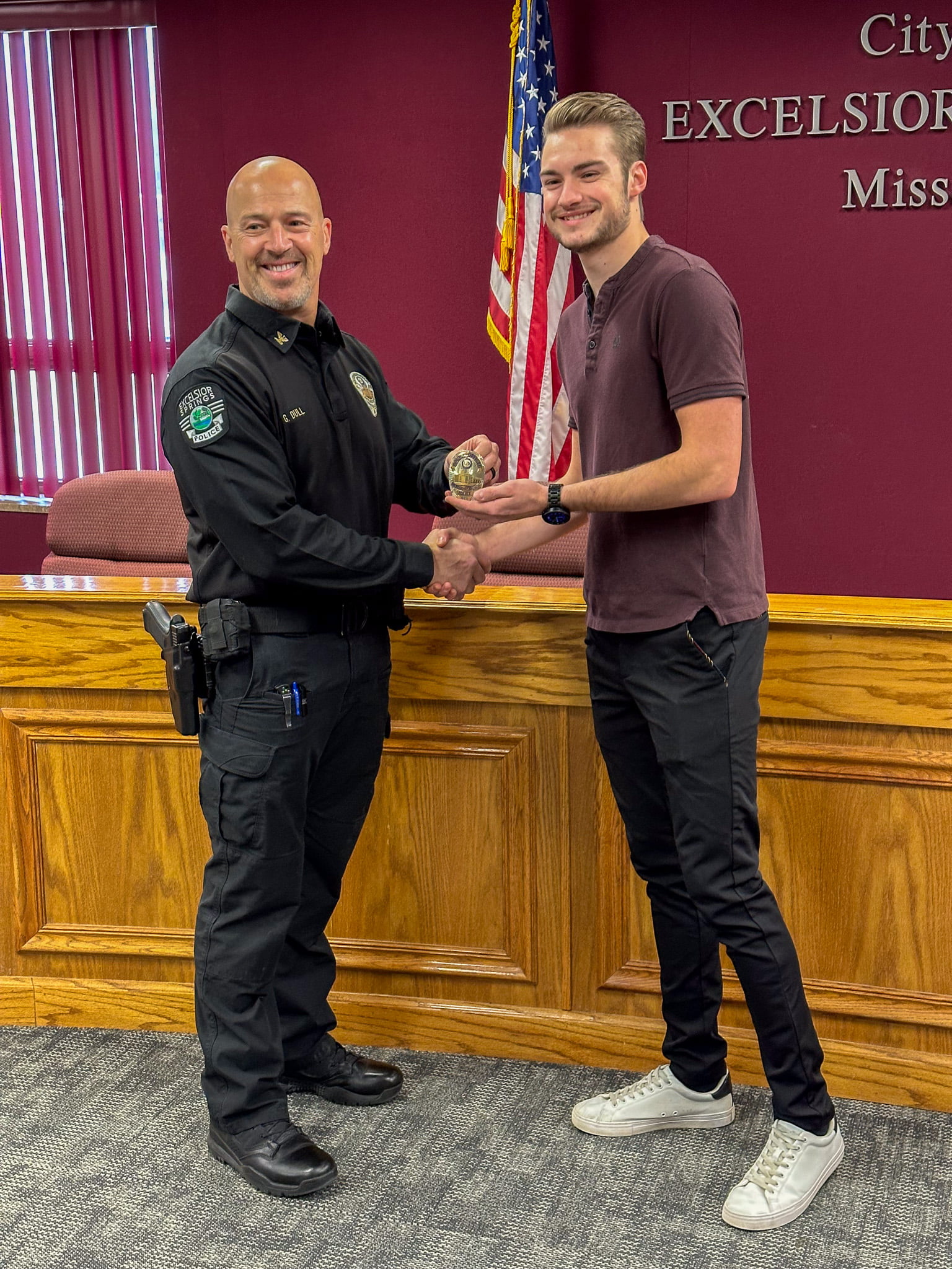 Deven Bierle Sworn In as Newest Member of Excelsior Springs Police - Excelsior Citizen